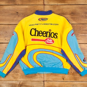 Vintage Wateree Racing Jacket XL Nascar Petty Cheerios Yellow Snap - Etsy