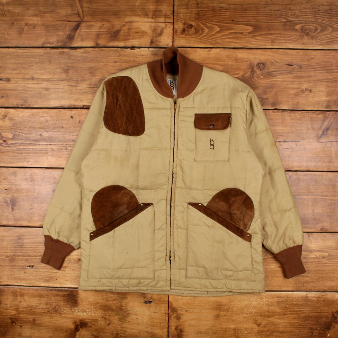 Vintage Bob Allen Workwear Jacket XL 80s Hunting USA Made Beige - Etsy