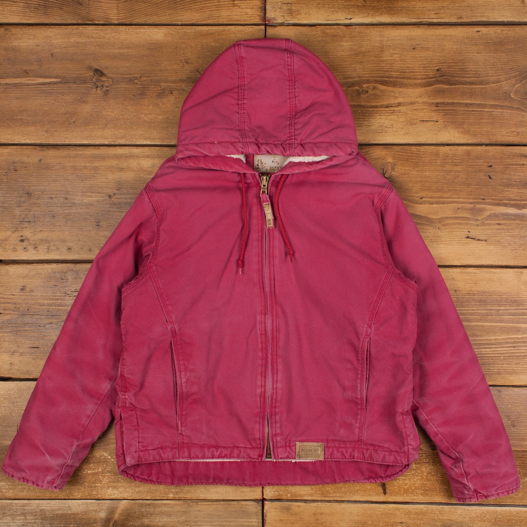 Vintage Schmidt Workwear Jacket M 90s Active Pink Womens Button - Etsy