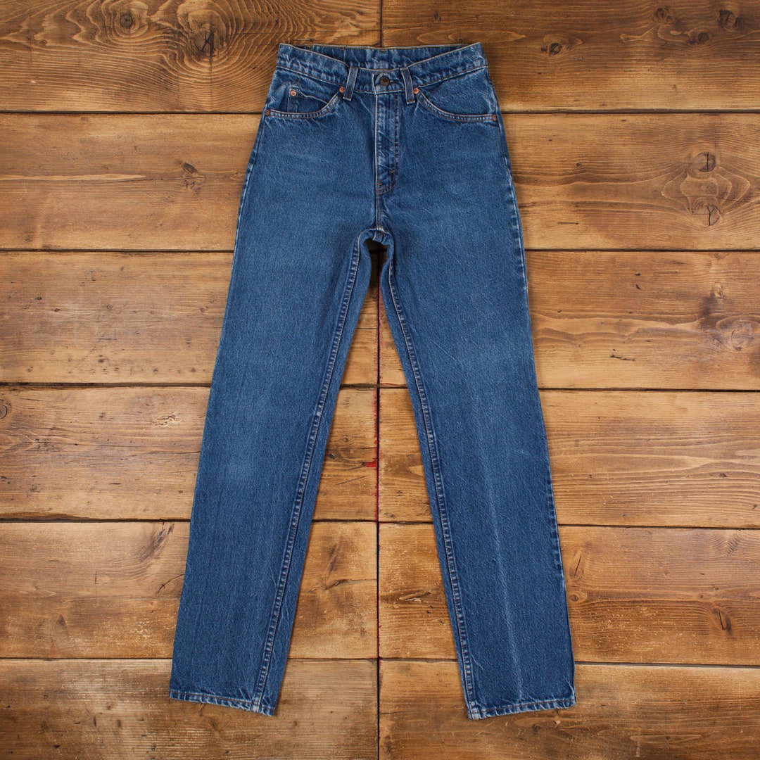 Vintage Levis 509 Jeans 26 X 33 USA Made Stonewash Straight Blue Womens ...