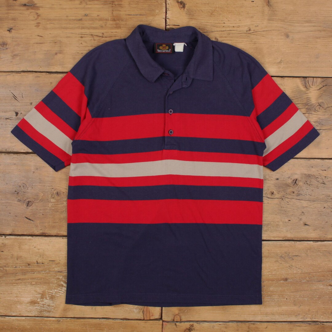 Vintage Sedgefield Polo Shirt T-shirt L Mens Blue 90s Polo Shirt ...