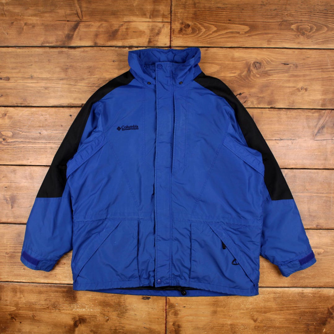 Vintage Columbia Outdoor Jacket XL Double Whammy Blue - Etsy