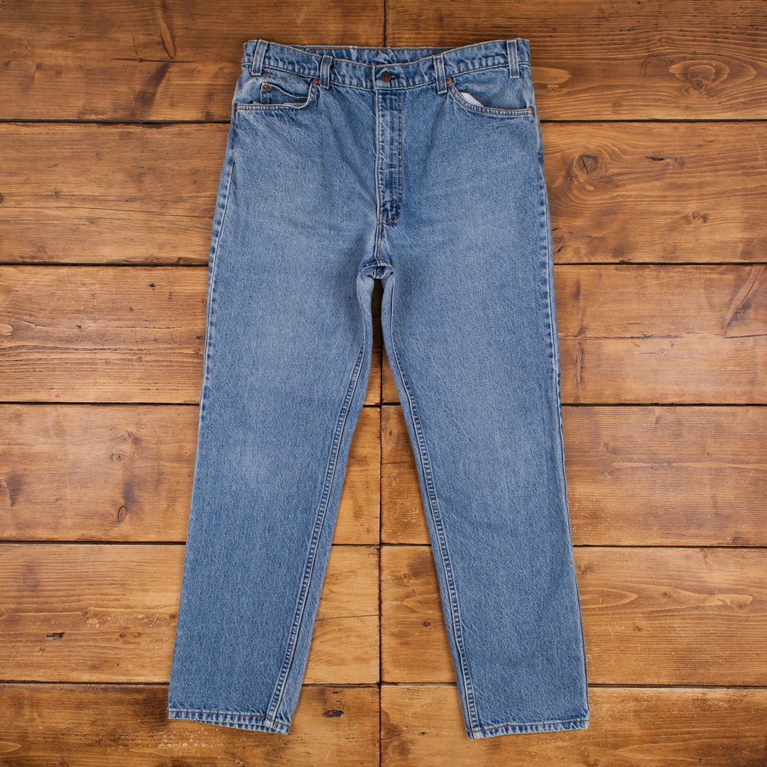 Vintage Levis 509 Jeans 36 X 32 USA Made 80s Stonewash Straight Blue ...