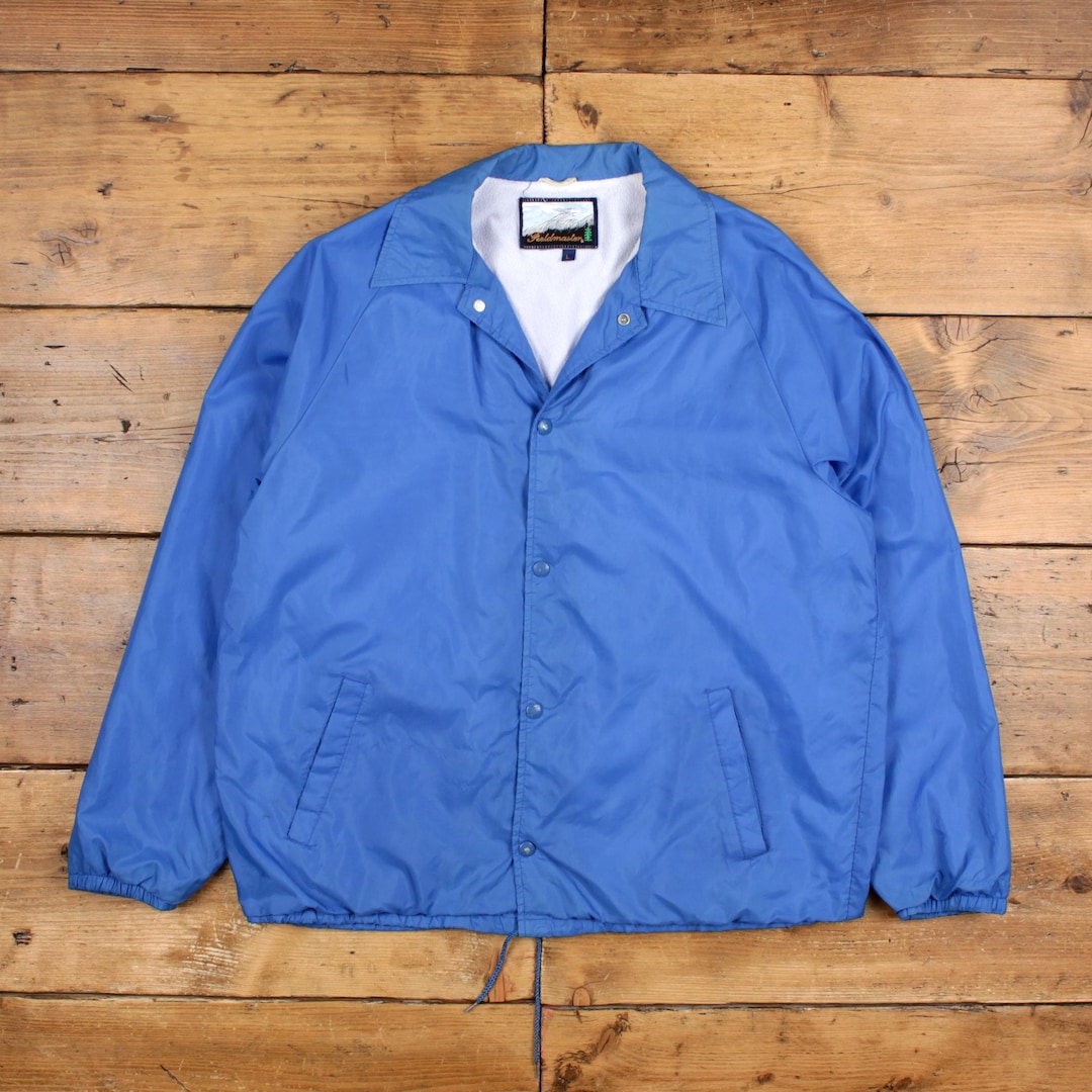 Vintage Fieldmaster Coach Jacket L 80s Raglan Blue - Etsy