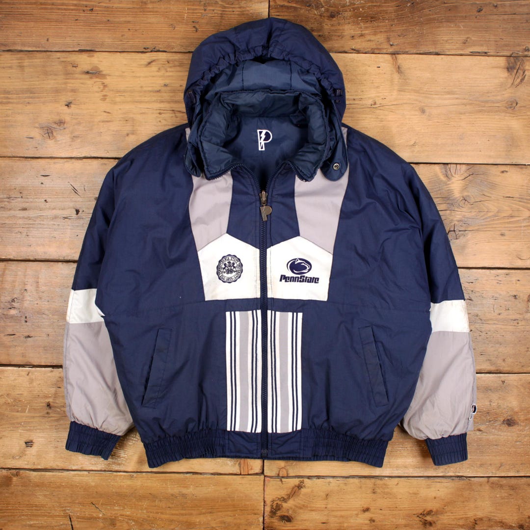 Vintage Pro Player Windbreaker Jacket L Reversible Padded NCAA Penn ...