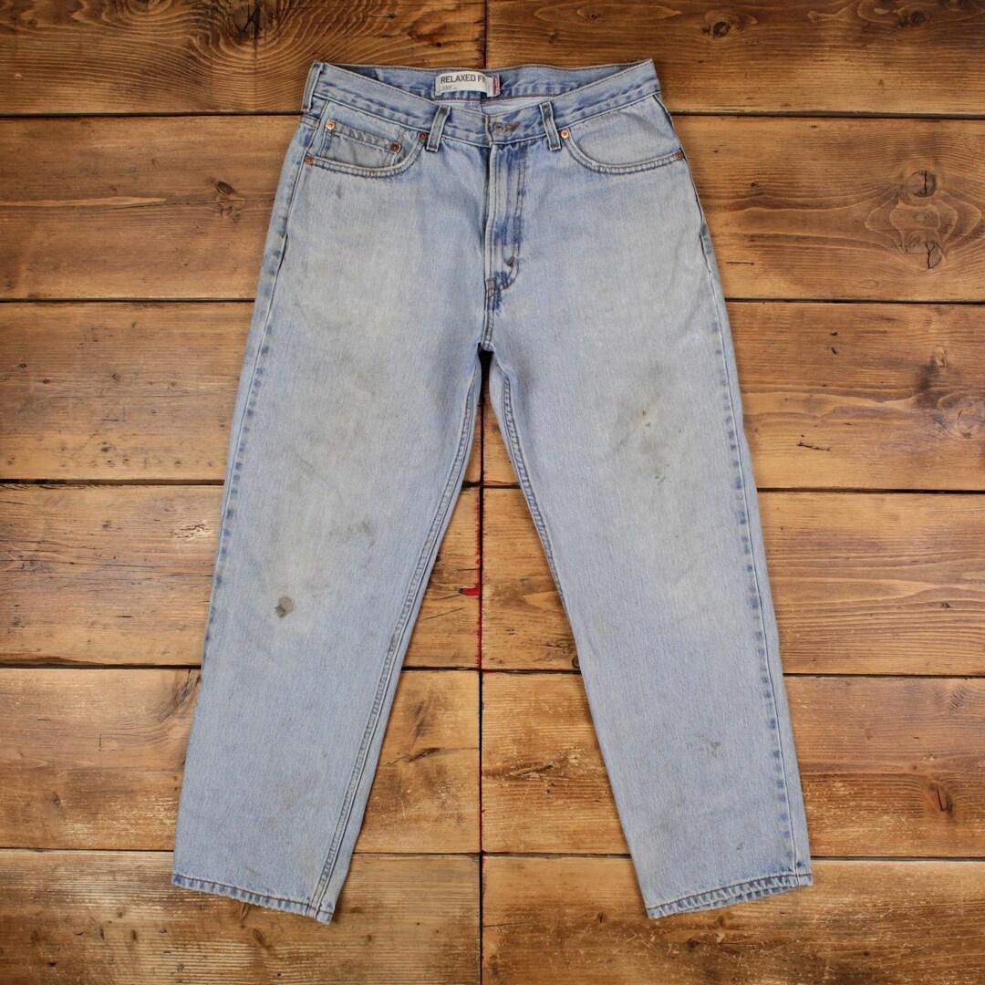 Vintage Levis 550 Jeans 32 X 29 Stonewash Straight Blue Red Tab Denim ...