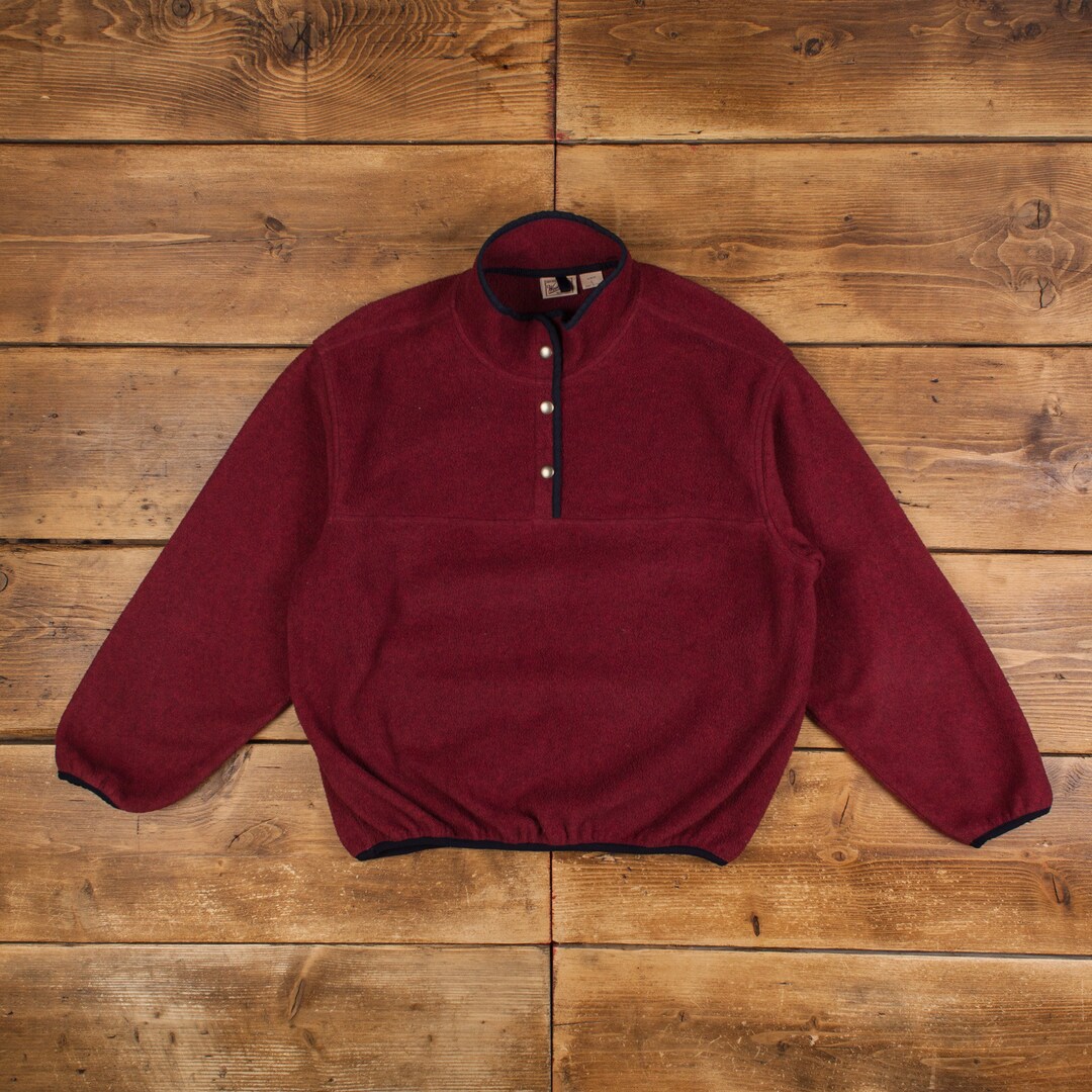 Vintage Woolrich Fleece Jacket L Gorpcore 90s USA Made Red Womens ...