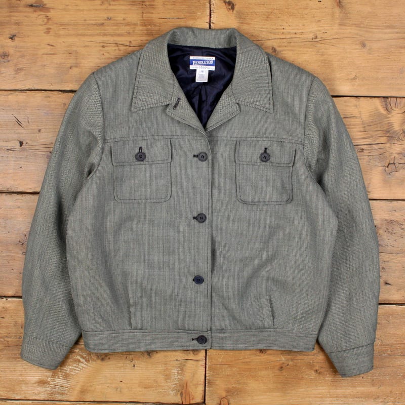 Pendleton Bomber Coat - Etsy UK
