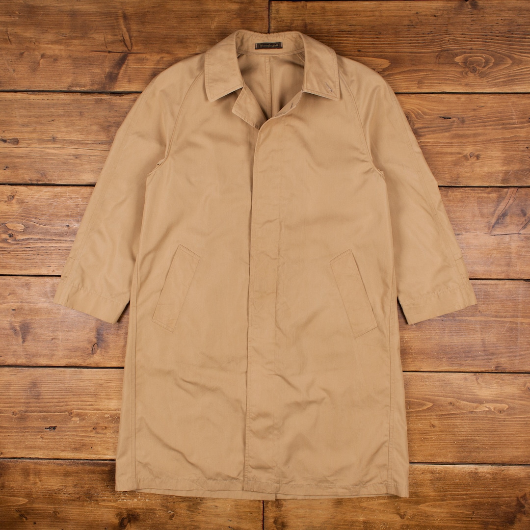 Vintage Harbor Master Overcoat Jacket M 80s Trench Long Talon Zipper ...