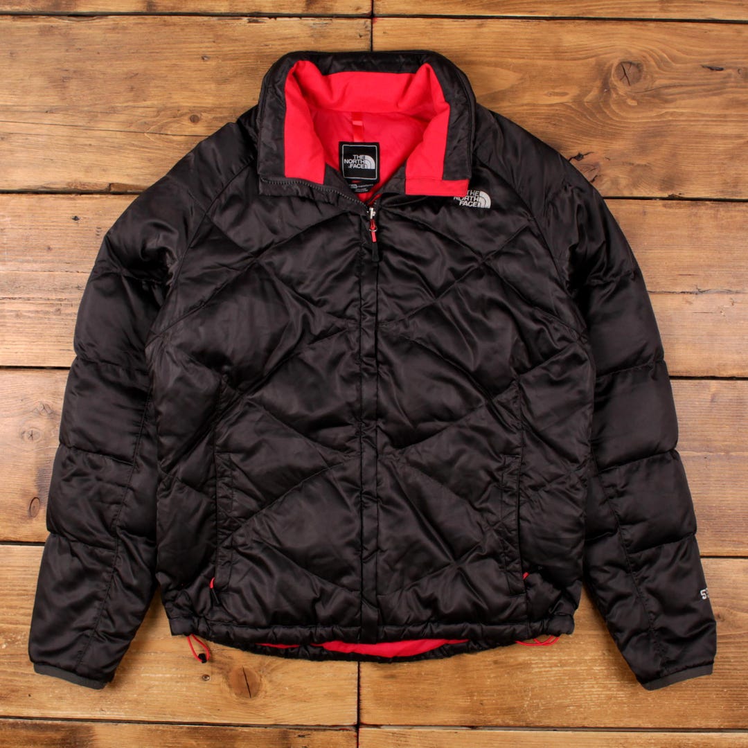 Vintage the North Face Puffer Jacket XL 550 Down Satin Black Womens - Etsy