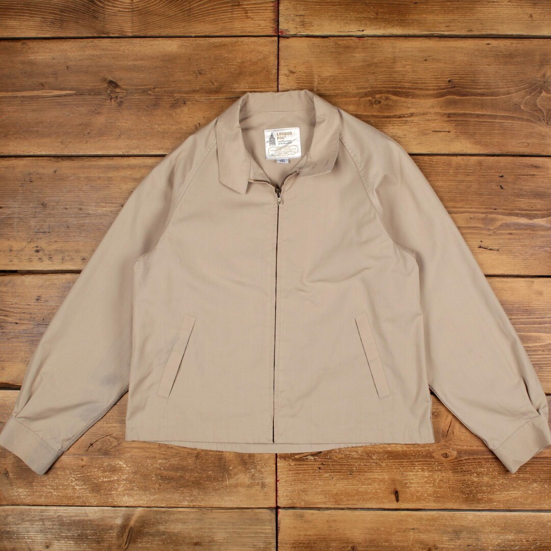 Vintage London Fog Windbreaker Jacket M Beige - Etsy