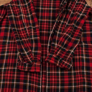 Vintage B.altman & Co. Wool Jacket M 70s Plaid Red Womens - Etsy