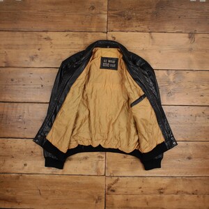 Vintage U2 Wear Me Out Leather Jacket L 90s Bomber Black - Etsy