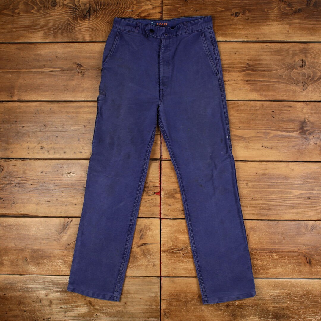 Vintage Adolphe Lafont French Workwear Trousers Pants 29x30 Mens 60s ...
