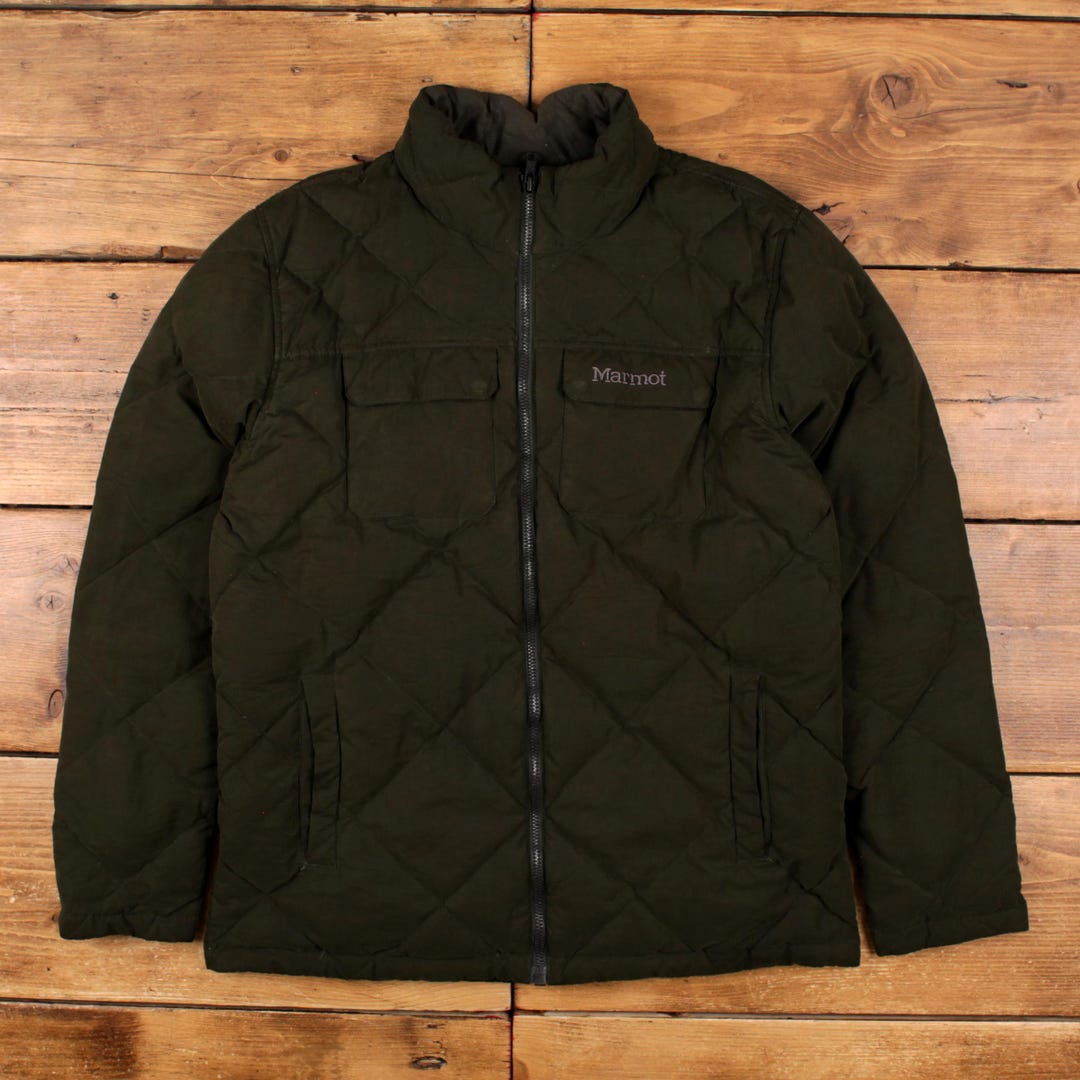 Vintage Marmot Puffer Jacket L Quilted 600 Green Womens - Etsy