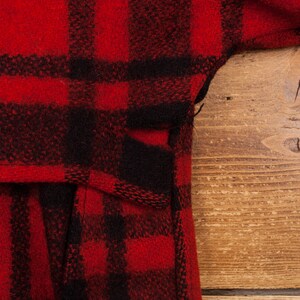 Vintage Windward Wool Jacket L 50s Hunting Check Red Button - Etsy