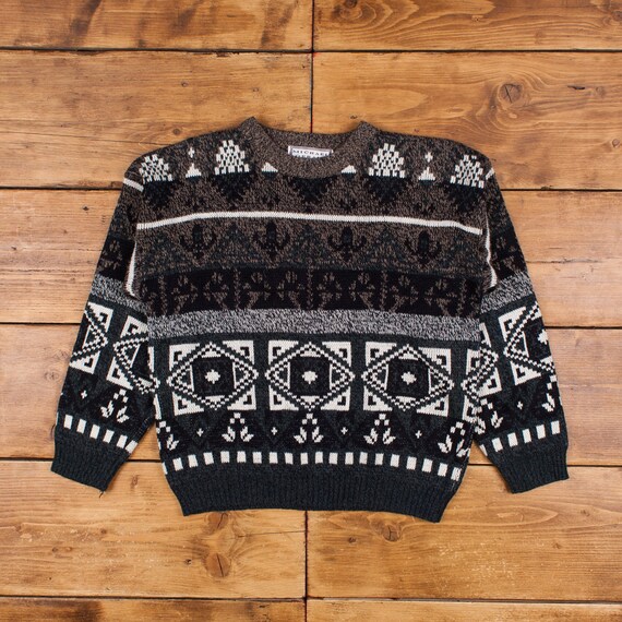 Vintage Michael Gerald Jumper Sweater M 90s Geometric Vintage Michael Gerald Jumper Sweater M 90s Geometric