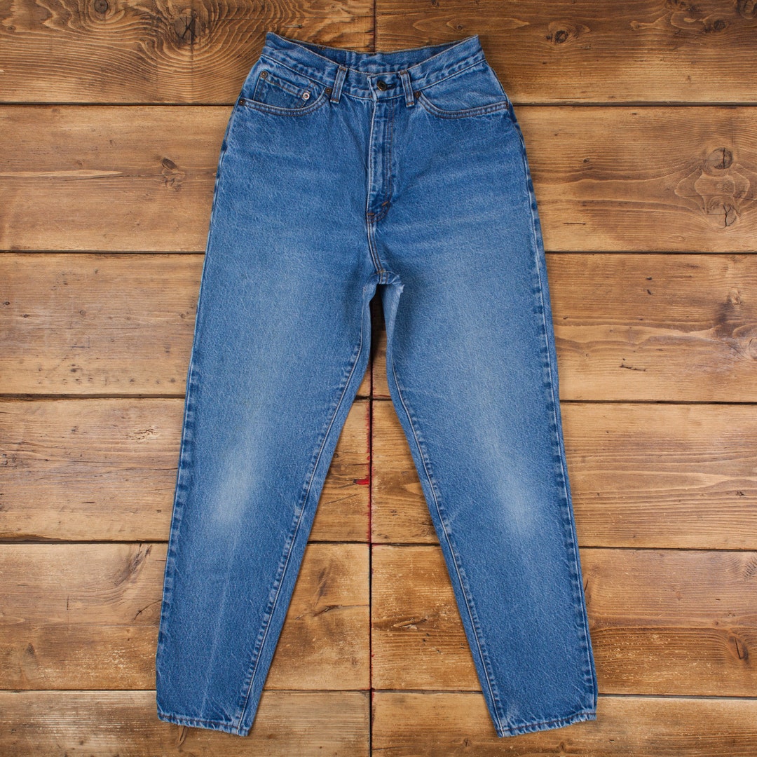 Vintage Levis 560 Jeans 27 X 30 USA Made 90s Stonewash Tapered Blue ...