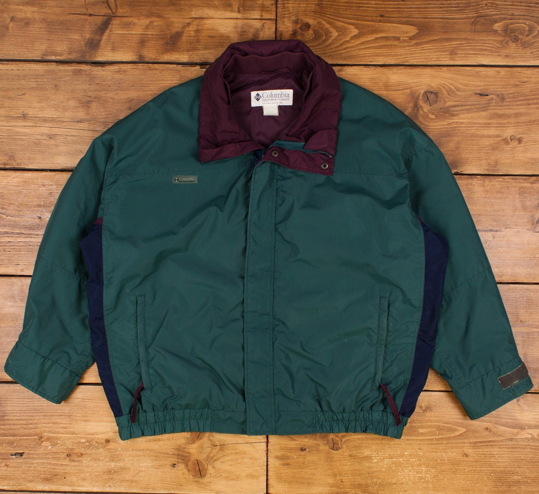Vintage Columbia Outdoor Jacket L 90s Bugaboo USA Made Green - Etsy