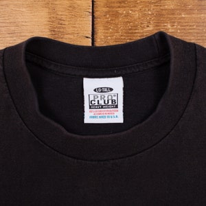 Vintage Blank T Shirt L 90s USA Made Pro Club Tall Black Tee - Etsy