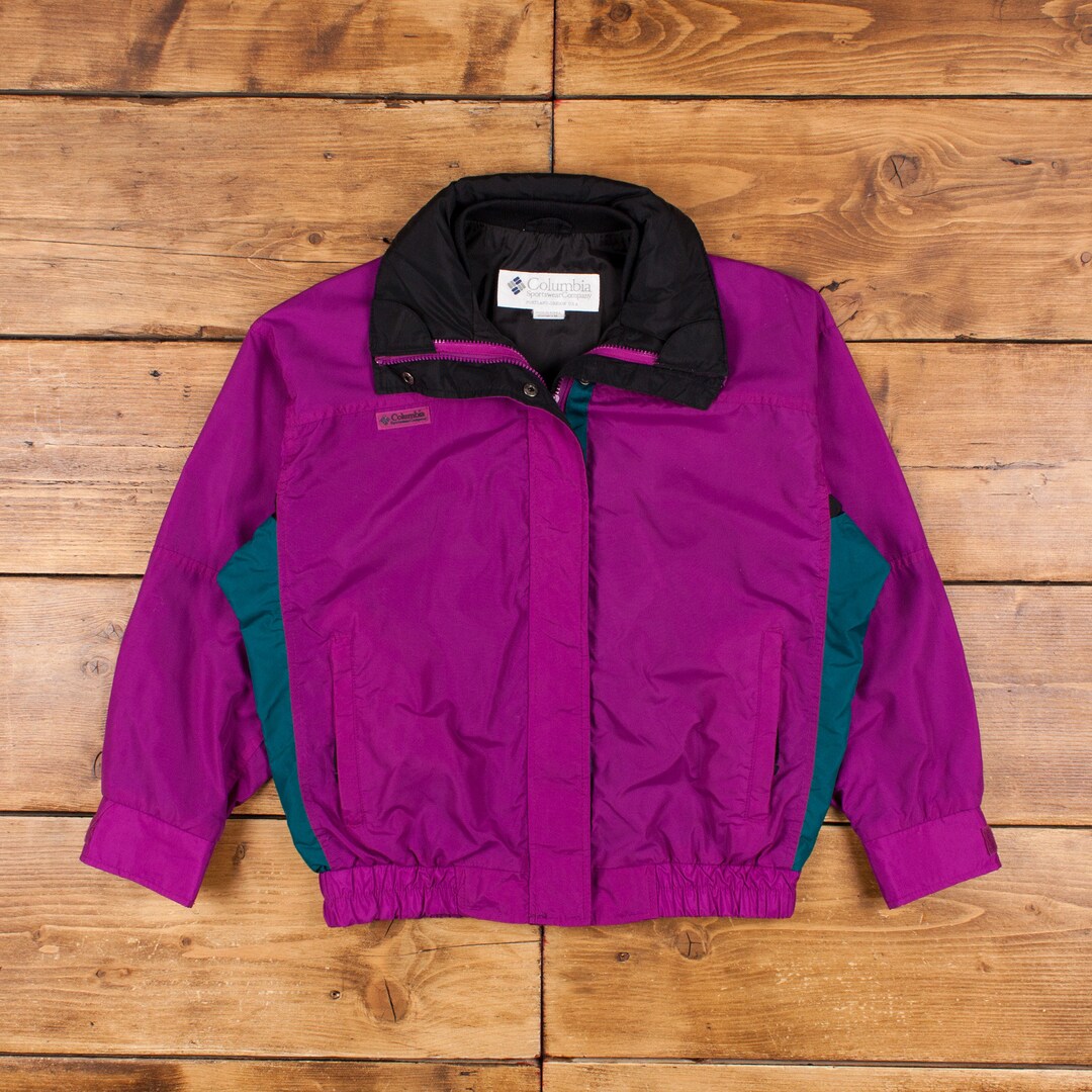 Vintage Columbia Windbreaker Jacket M Gorpcore 90s Bugaboo Full Zip ...