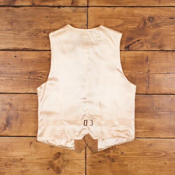 Vintage Warner Bros Leather Gilet M 90s Suede Vest Lo… - Gem
