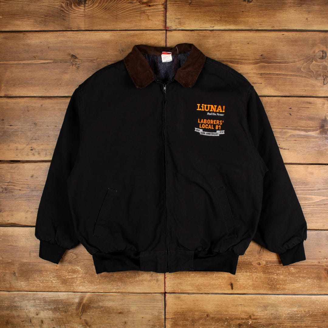 Vintage Union Line Workwear Jacket XL Detroit Blanket Lined USA Made ...
