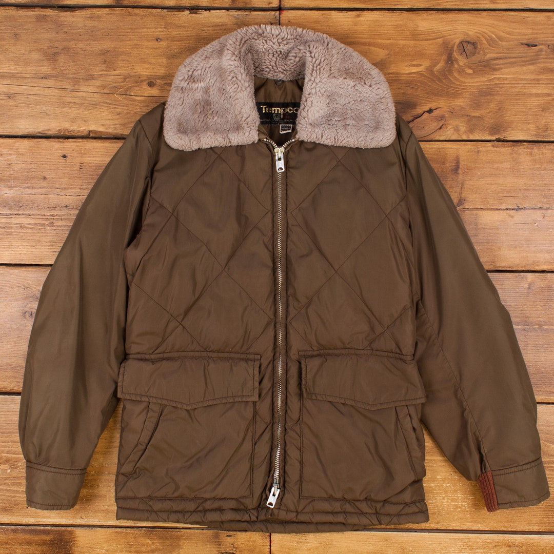 Vintage Tempco Puffer Jacket L 70s Ranch Down Talon Zip USA Made ...