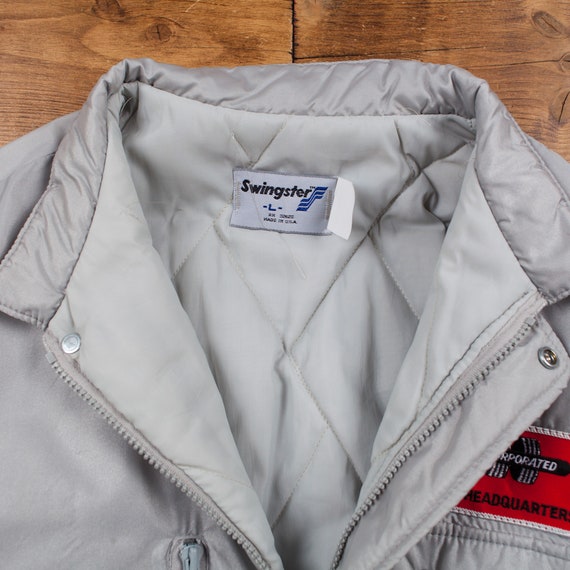 Vintage Swingster Workwear Jacket L 80s Quilt Lined R… - Gem