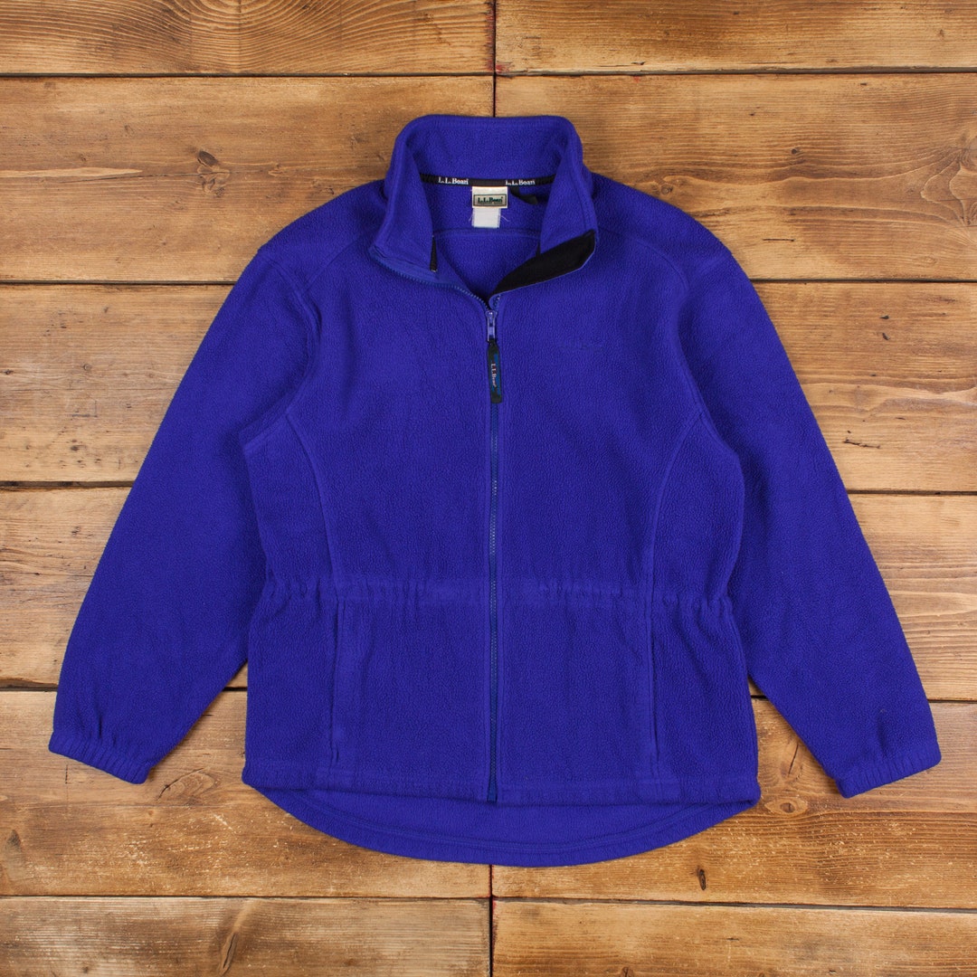 Vintage L.l.bean Fleece Jacket M Gorpcore 90s Full Zip Blue Womens ...