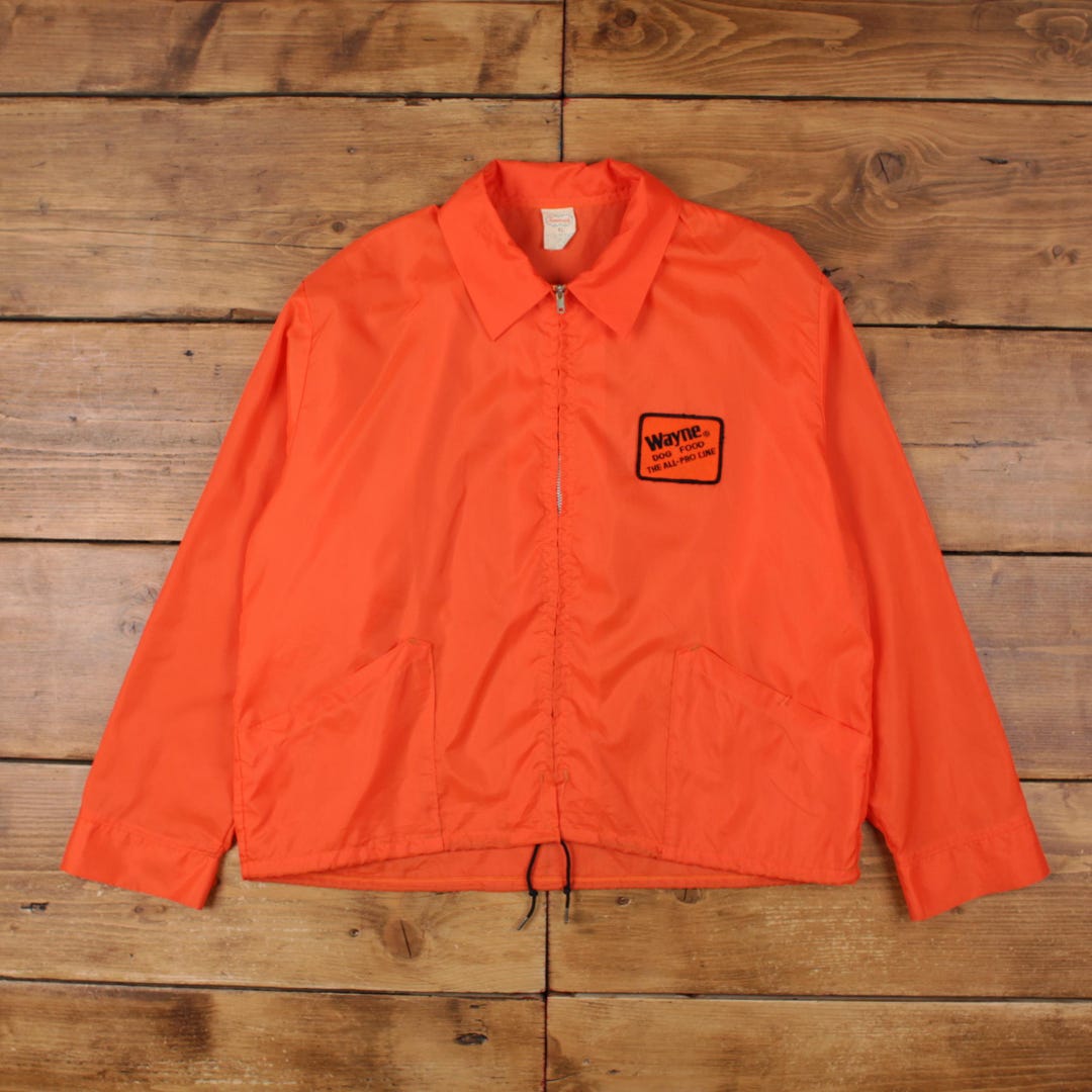 Vintage Tamarack Coach Jacket XL 60s Wayne Dog Food Orange - Etsy