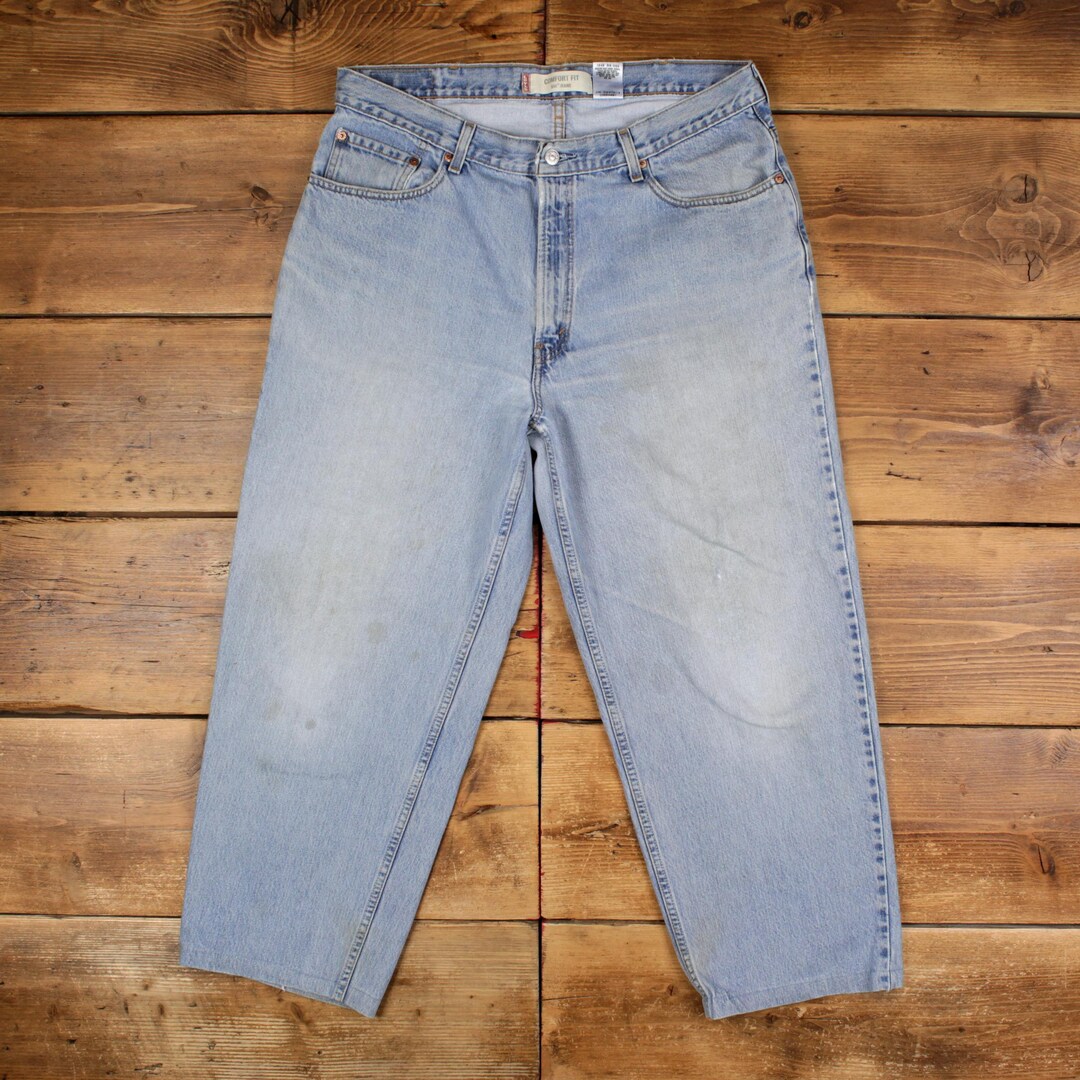 Vintage Levis 560 Jeans 38 X 28 Stonewash Straight Blue Red Tab Denim ...