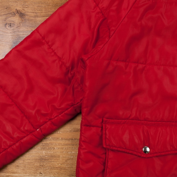 Vintage Swingster Workwear Jacket L 80s Puffer Red Zi… - Gem