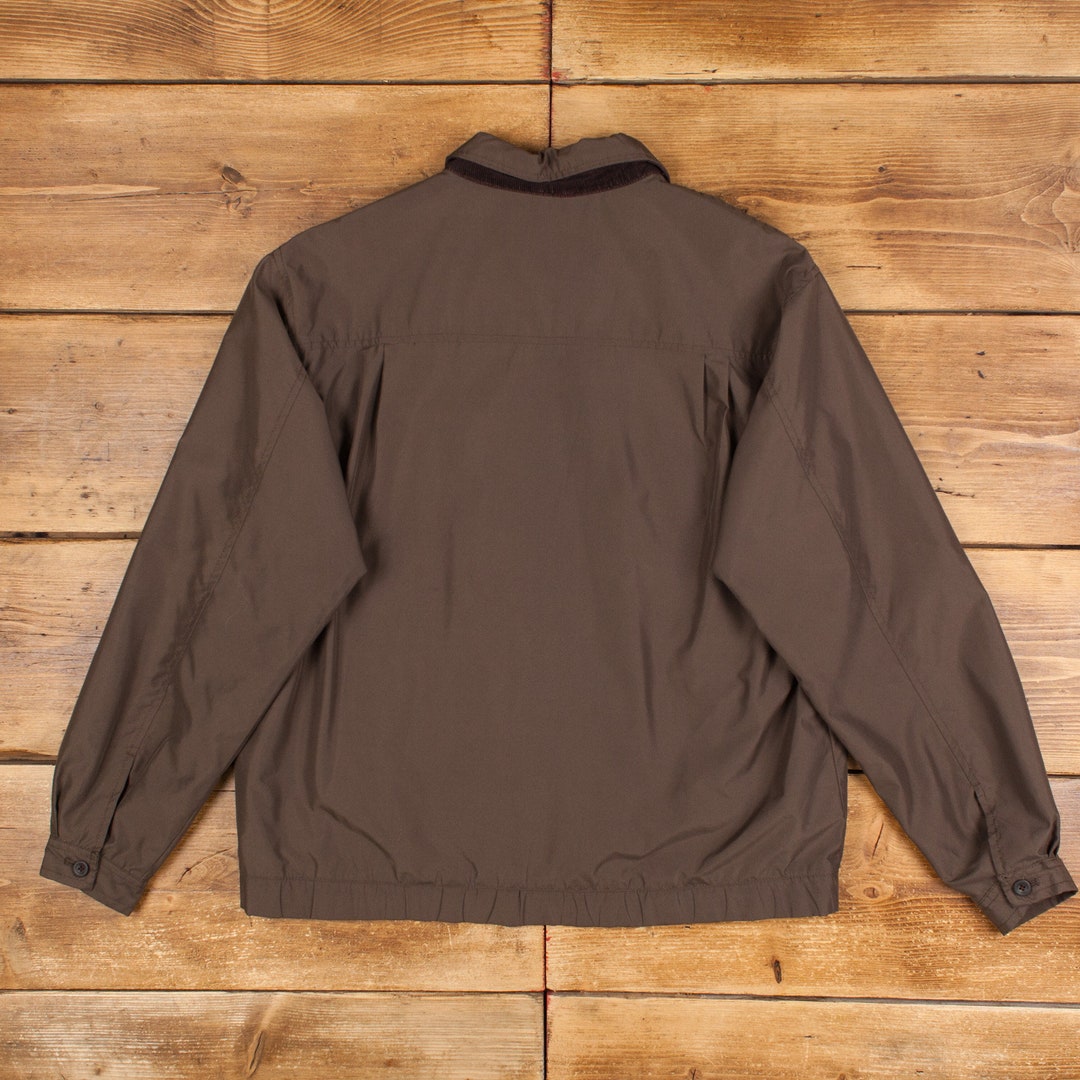 Vintage CHAPS Windbreaker Jacket L Brown Zip - Etsy