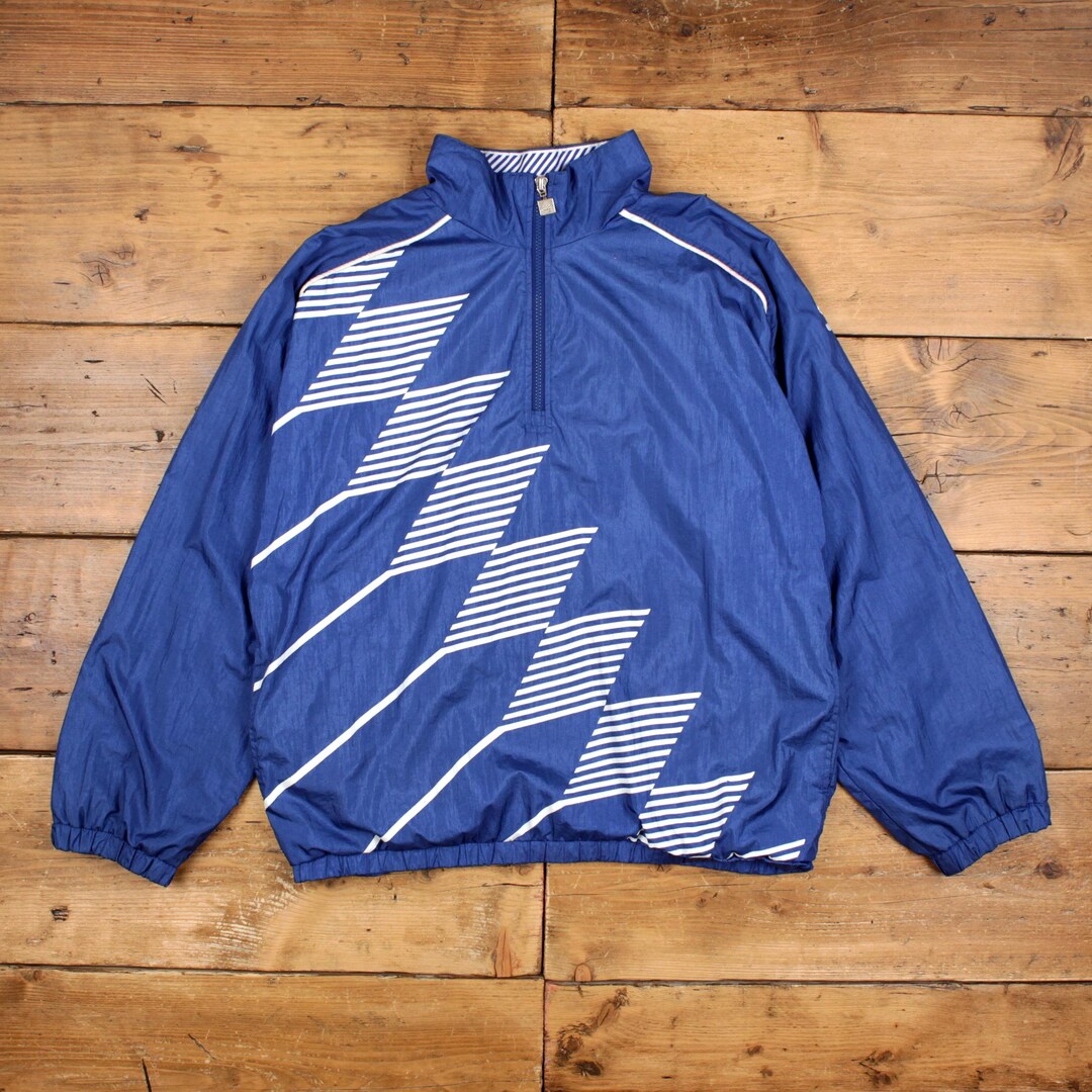 Vintage Umbro Windbreaker Jacket L Football Track Jacket Blue - Etsy