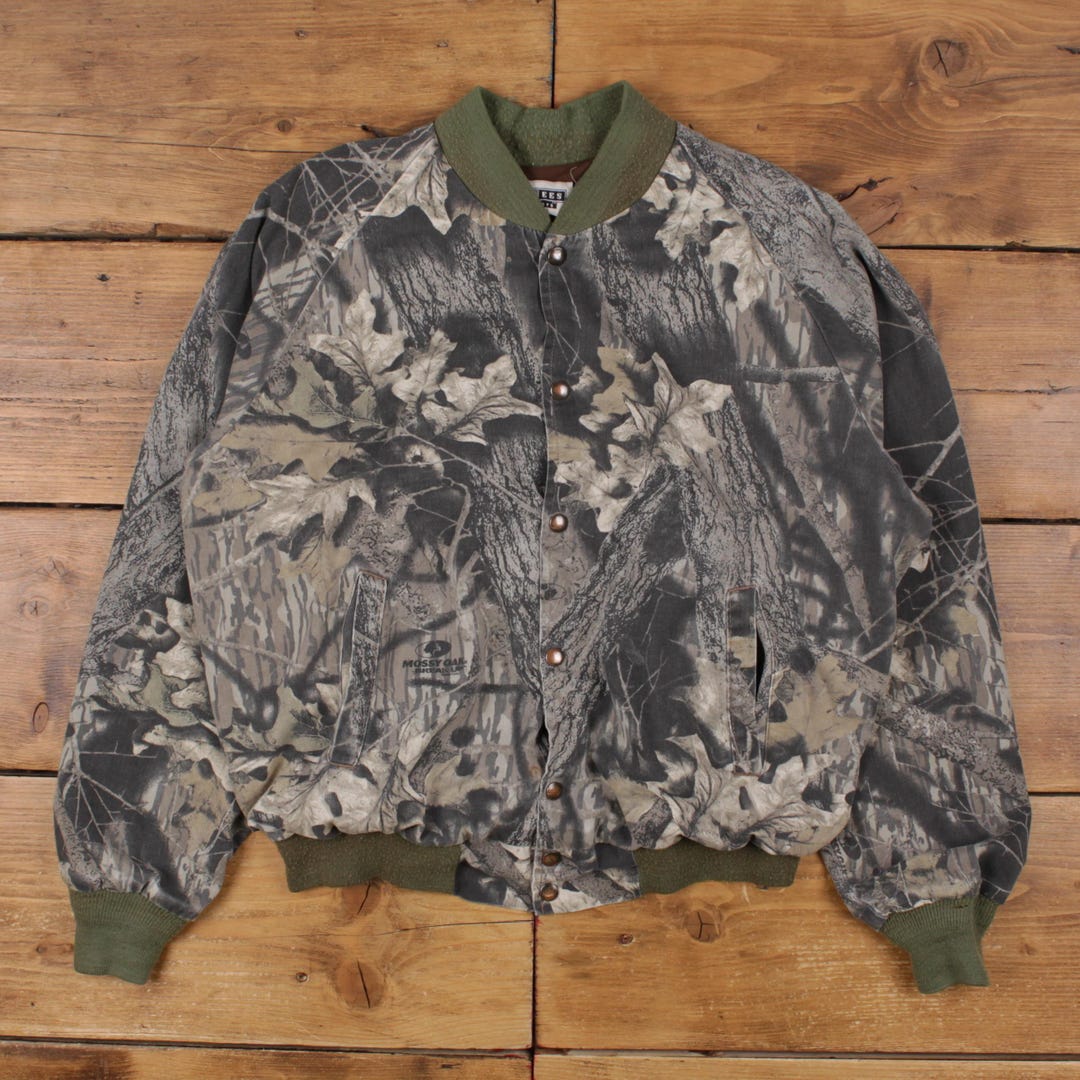 Vintage Jerzees Bomber Jacket XL 80s Realtree Raglan Camouflage Brown ...