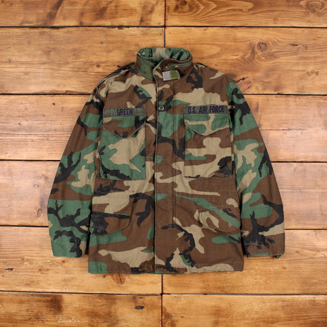 Vintage Military Jacket XS M65 Field US Air Force USA Made Camouflage - Etsy
