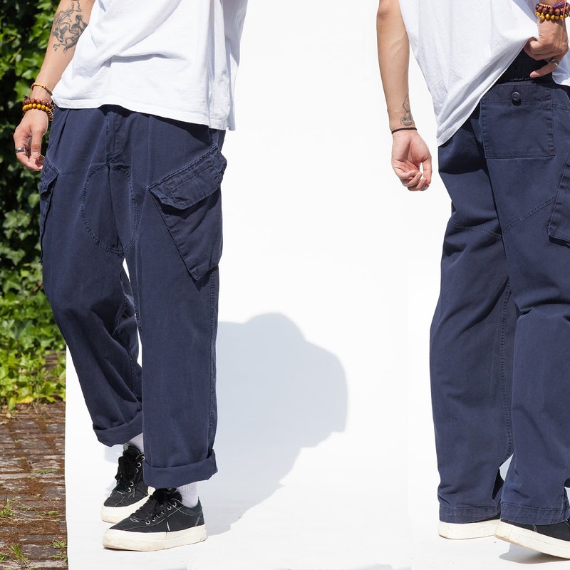 Blue Work Pants for Women - Etsy UK