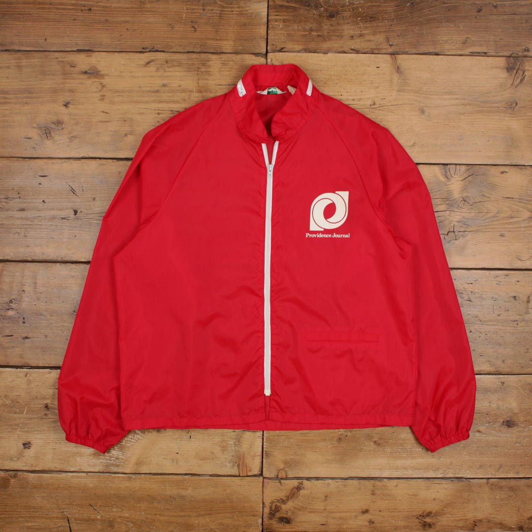 Vintage Turfer Windbreaker Jacket L 80s Raglan Red - Etsy