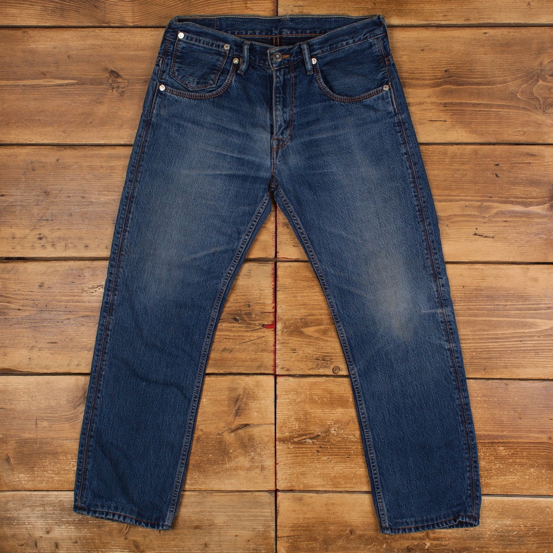 Vintage Levis 504 Jeans 32 X 29 Medium Wash Straight Blue Red Tab Denim ...