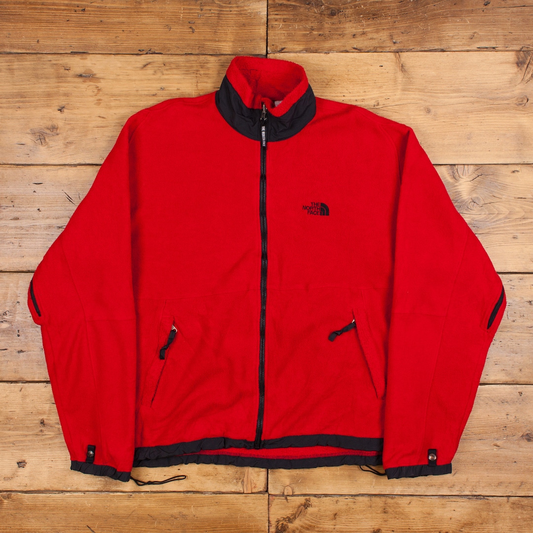 Vintage North Face Fleece Jacket XL Gorpcore 90s Full Zip Red - Etsy UK