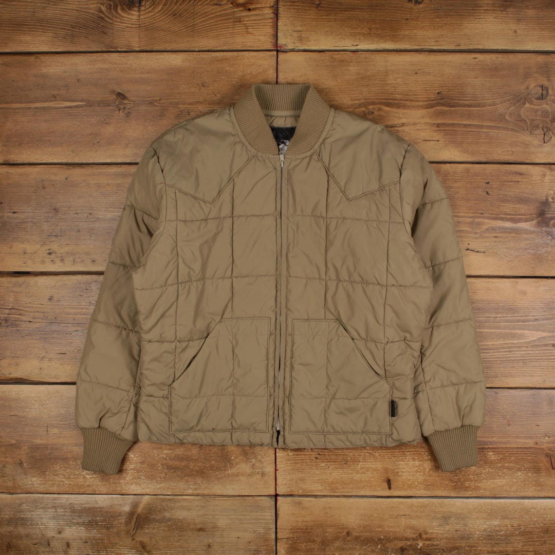 Vintage Reimer Puffer Jacket L 80s Talon Zipper Quilted Beige - Etsy