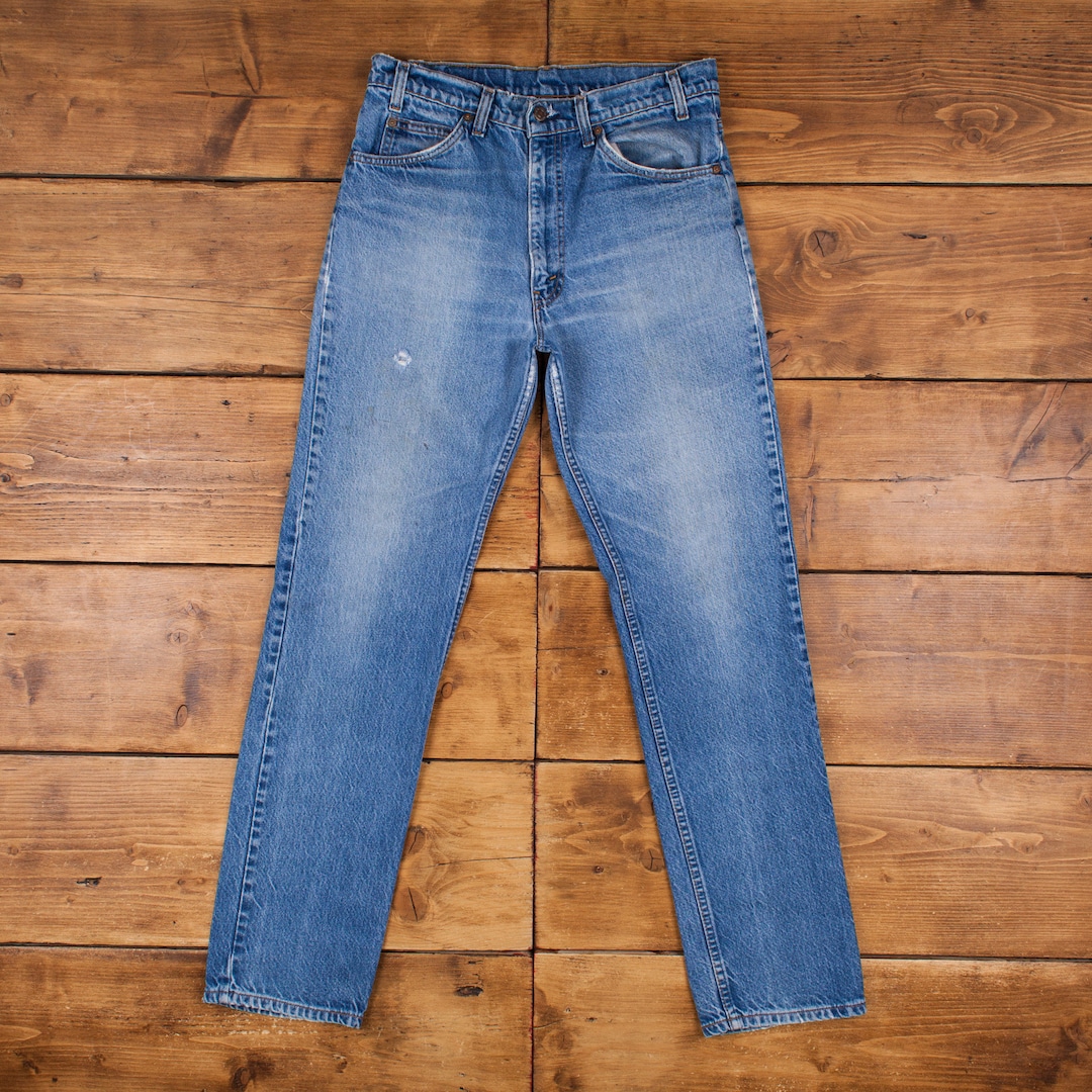 Vintage Levis 509 Jeans 32 X 33 USA Made 90s Stonewash Straight Blue ...