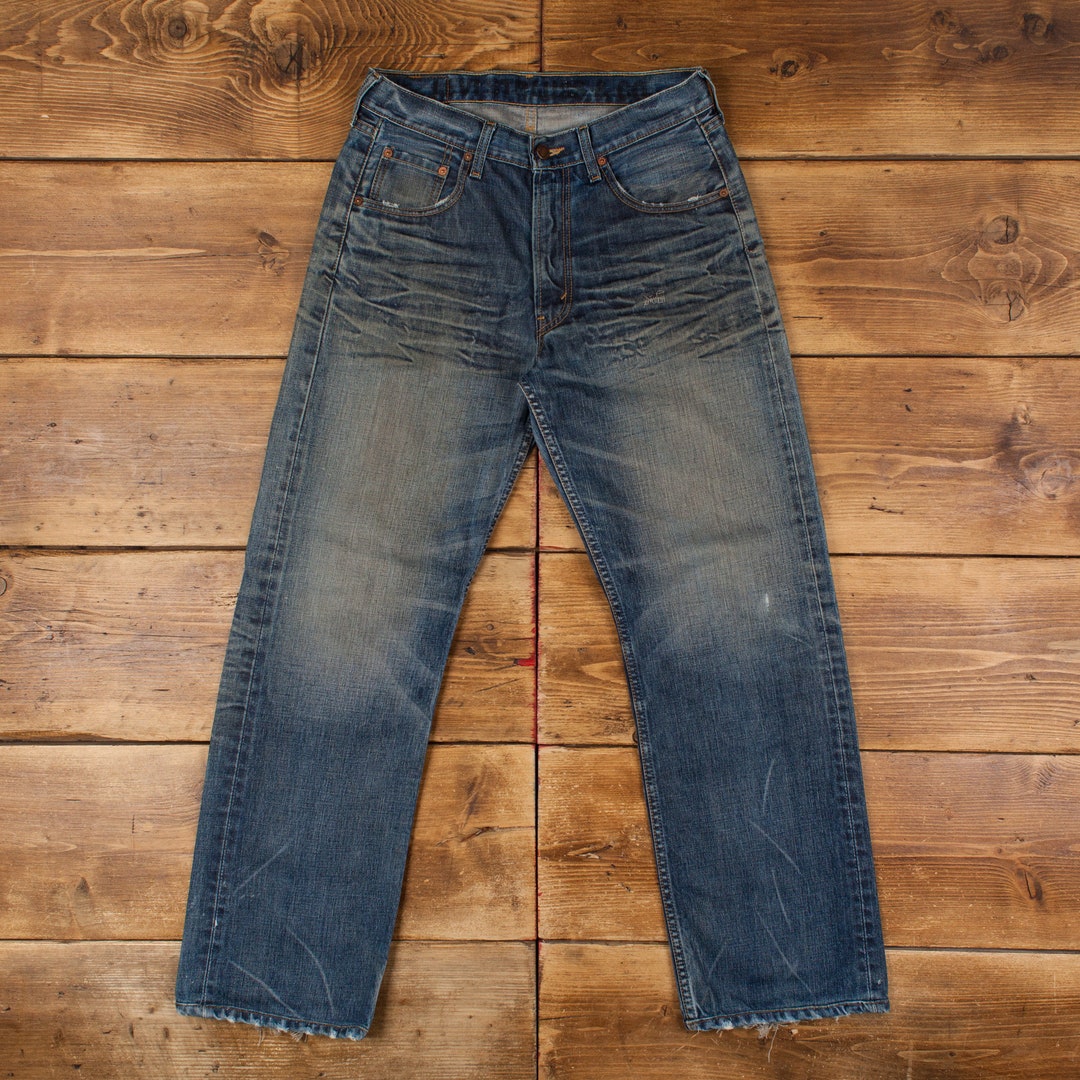 Vintage Levis 509 Jeans 31 X 32 Dark Wash Straight Blue Red Tab Denim ...