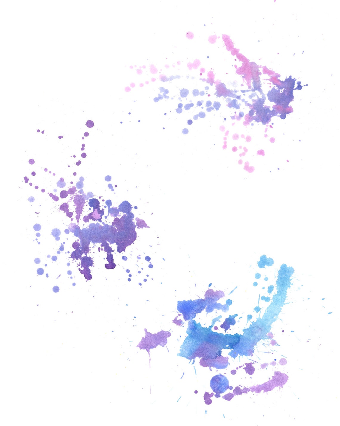 Watercolor Backgrounds 11 Watercolor Splat Backgrounds / Watercolor ...