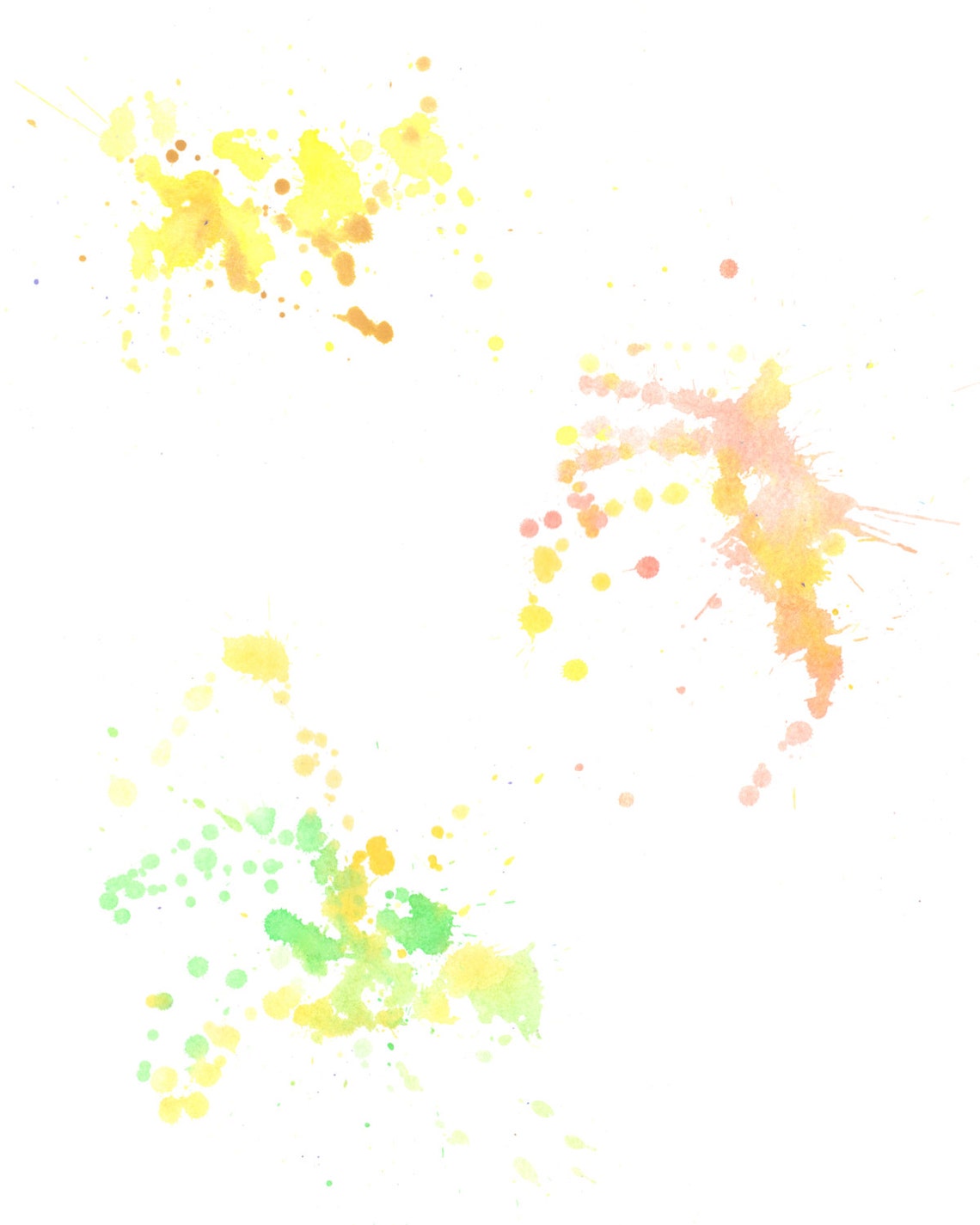 Watercolor Backgrounds 11 Watercolor Splat Backgrounds / Watercolor ...