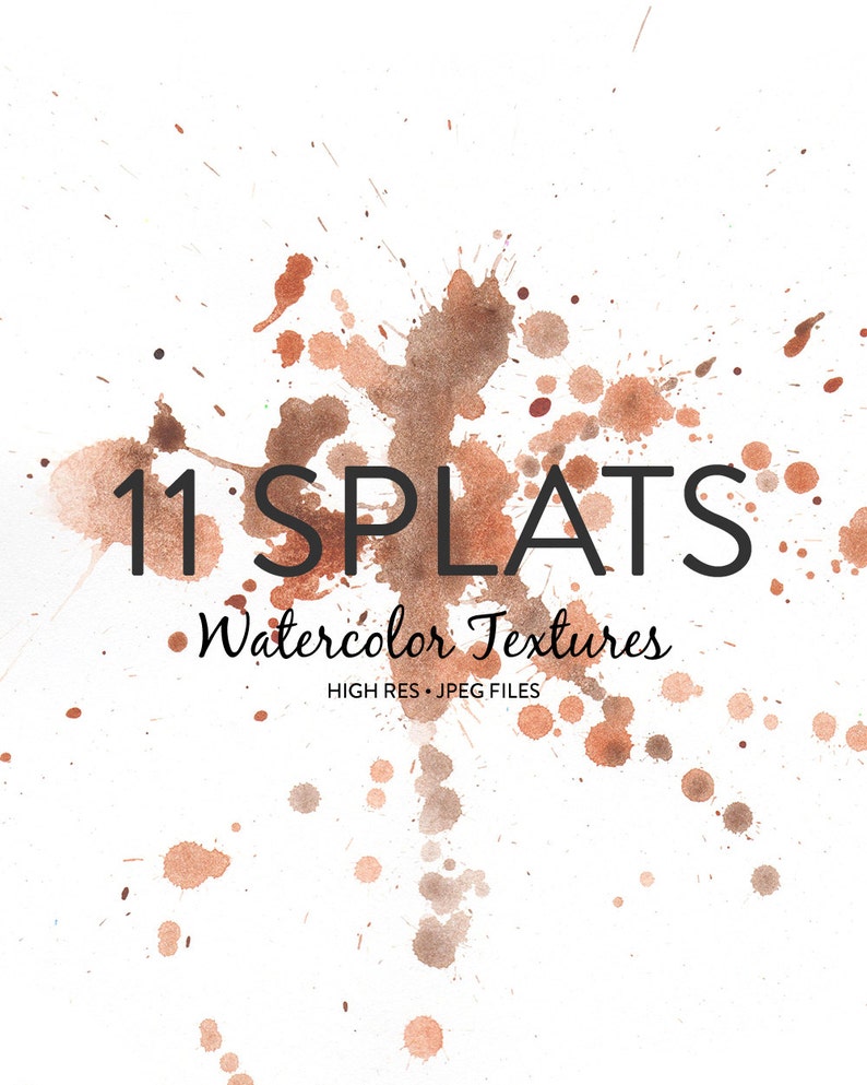 Watercolor Backgrounds 11 Watercolor Splat Backgrounds / Watercolor ...