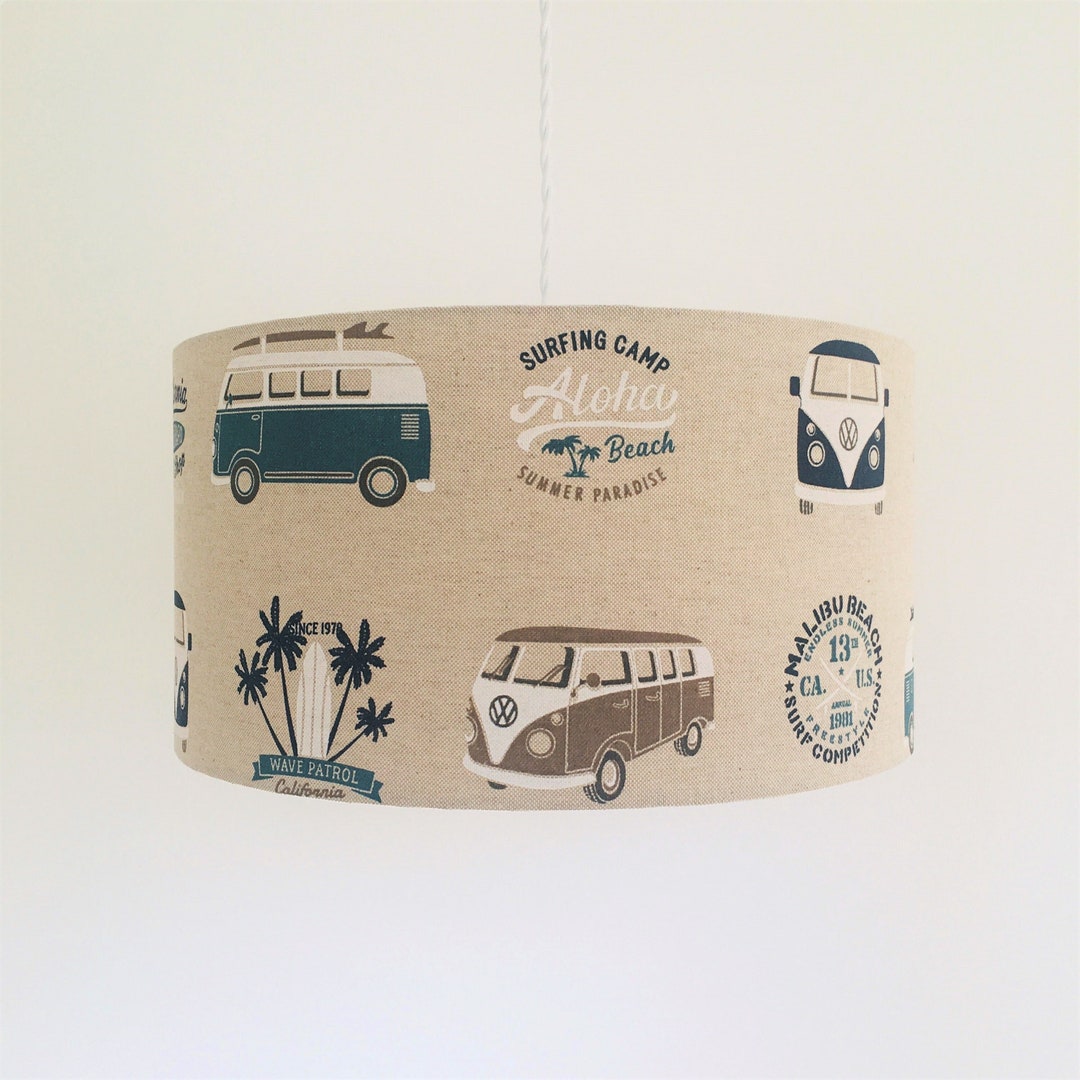 Lampshade or Suspension Beige Theme Surf, Califonie and Combi - Etsy