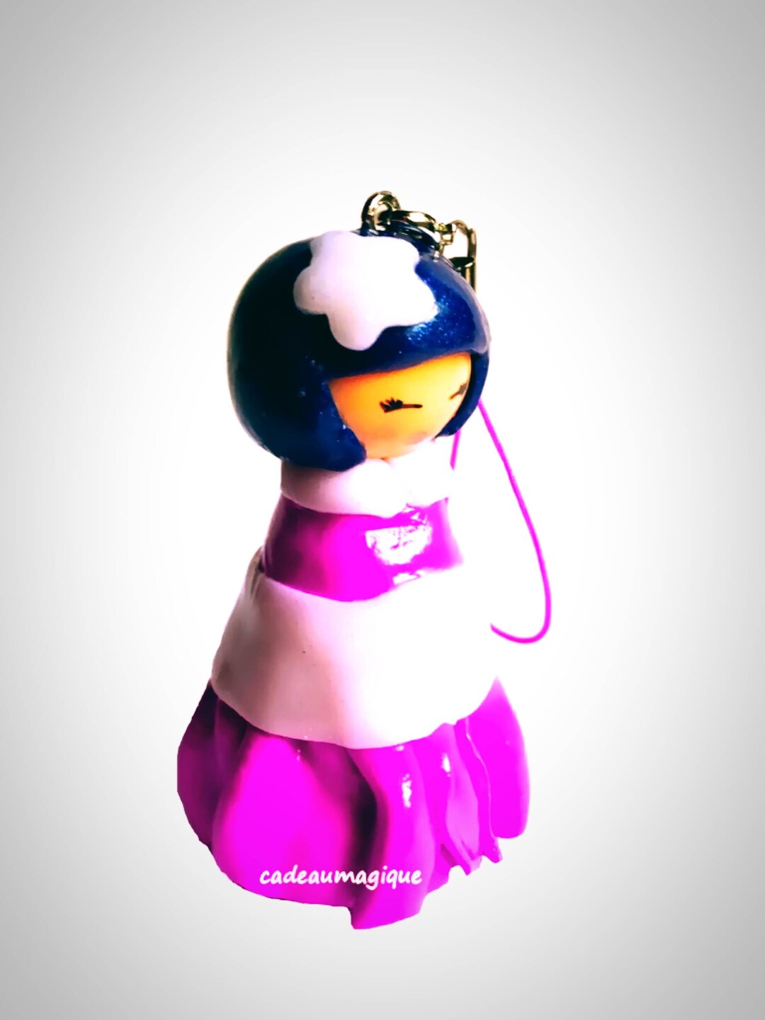 Kimmidoll Kimono Figurine Japanese Lavender Fimo Gift Girl - Etsy