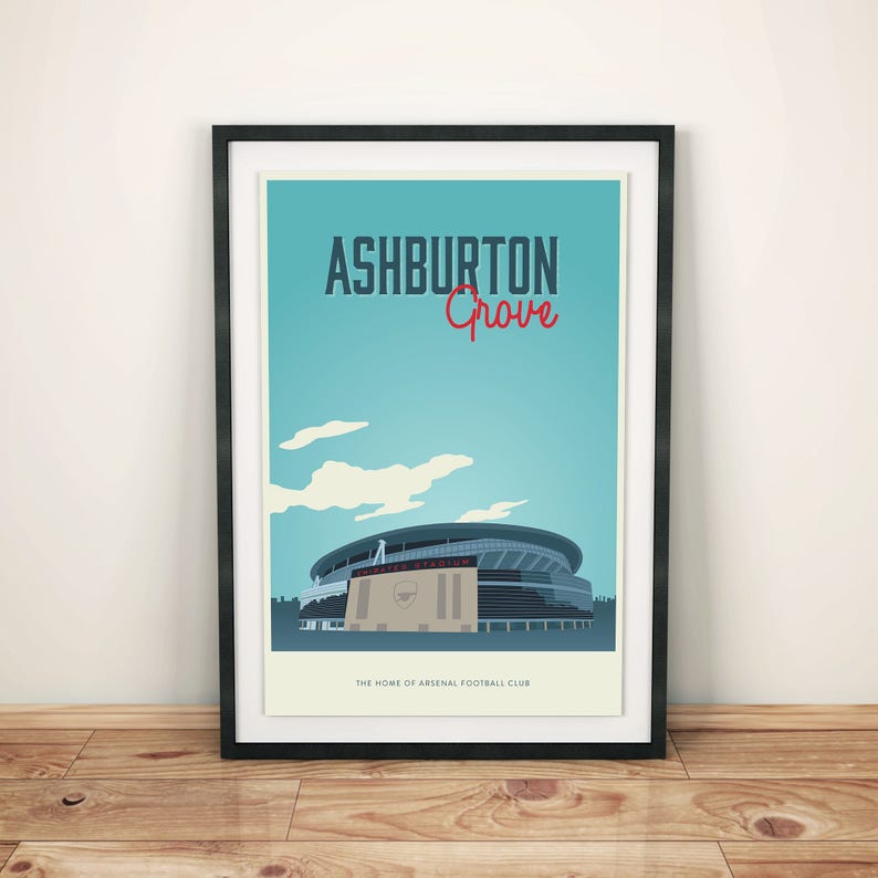 The Emirates Arsenal Stadium Print - Etsy